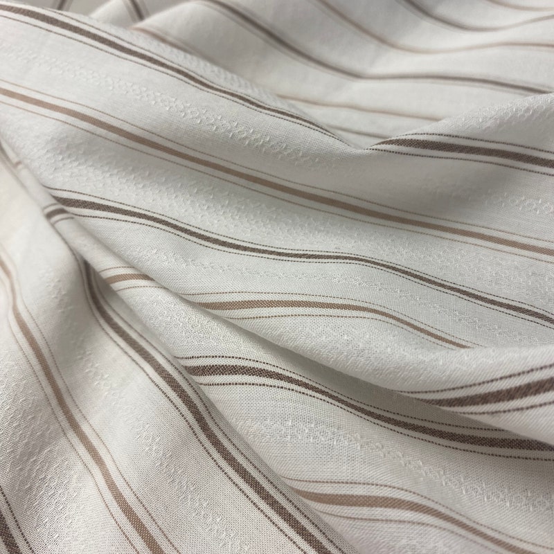 Brown Stripe Fabric - Etsy
