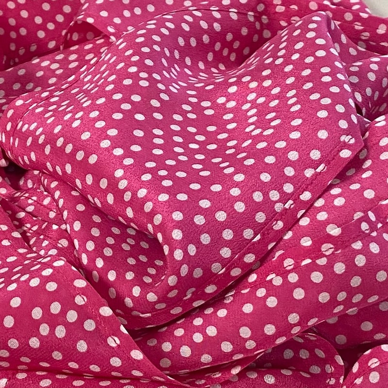 Pink Polka Dots Blouse - Etsy