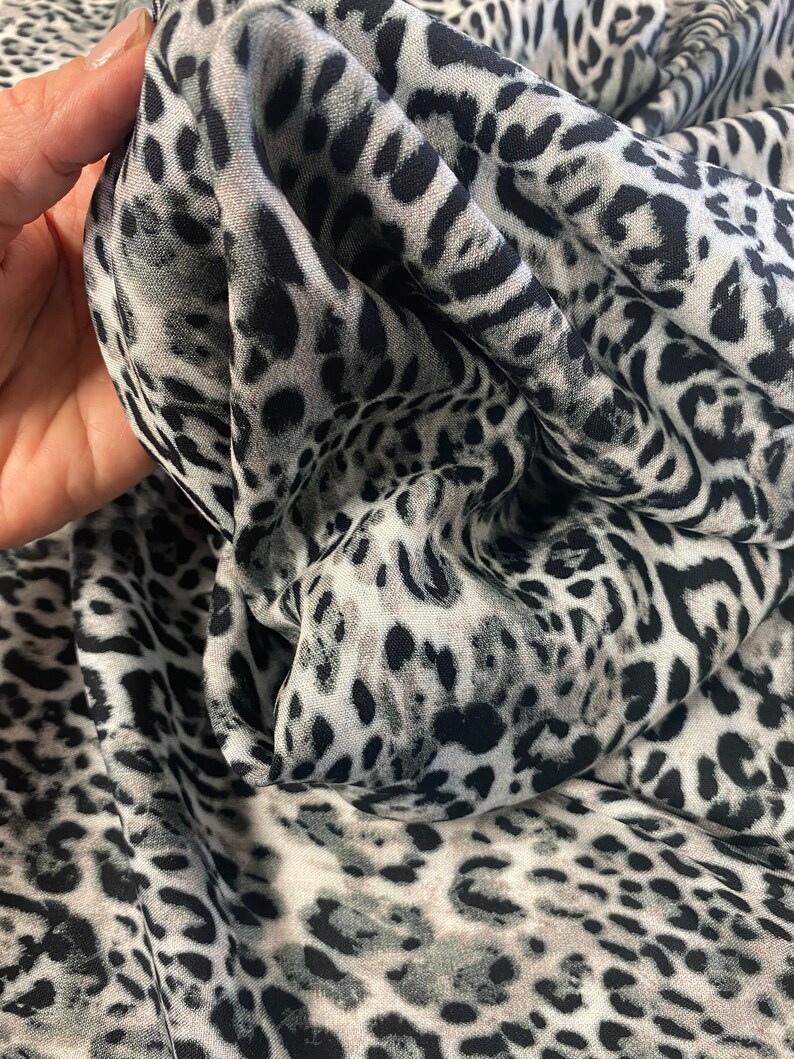 Dalmation Print Rayon Fabric: Soft Apparel Fabric by the Yard - Etsy