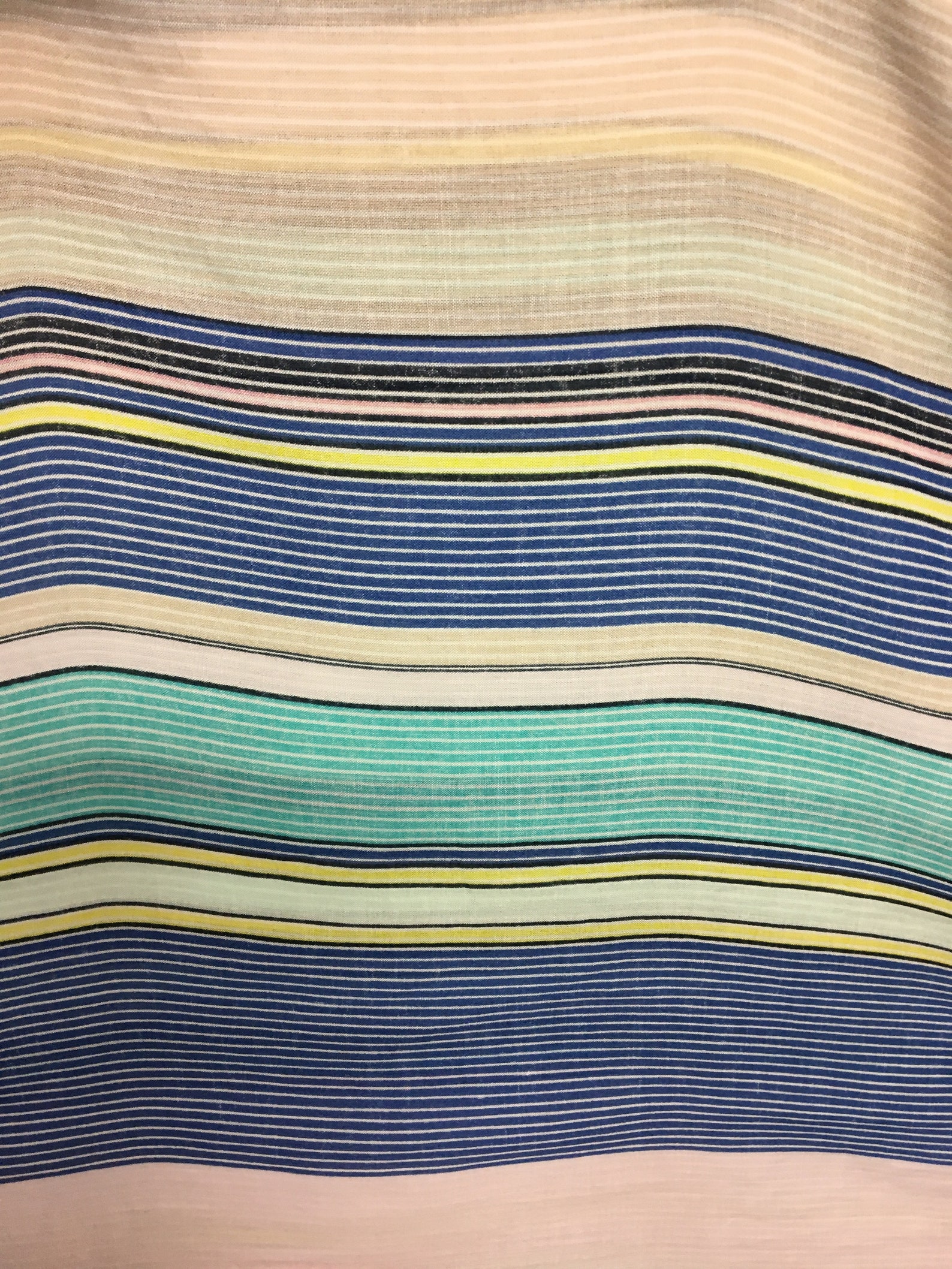 Striped Rayon Staple Fabric Printed Rayon Rayon by the Yard | Etsy