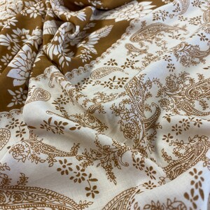 Border Print Cotton Lawn Fabric by the Yard, Cotton Lawn Fabric Yardage ...