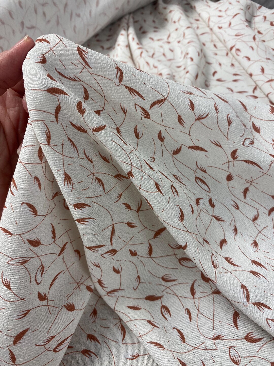 Wild Wheat Field Rayon Fabric: Soft Apparel Fabric by the Yard - Etsy