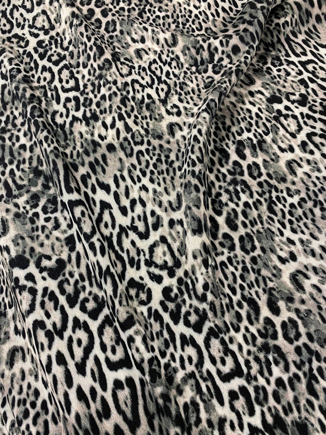 Dalmation Printed Rayon Staple, Rayon by the Yard, Fabric Yardage, Wide ...
