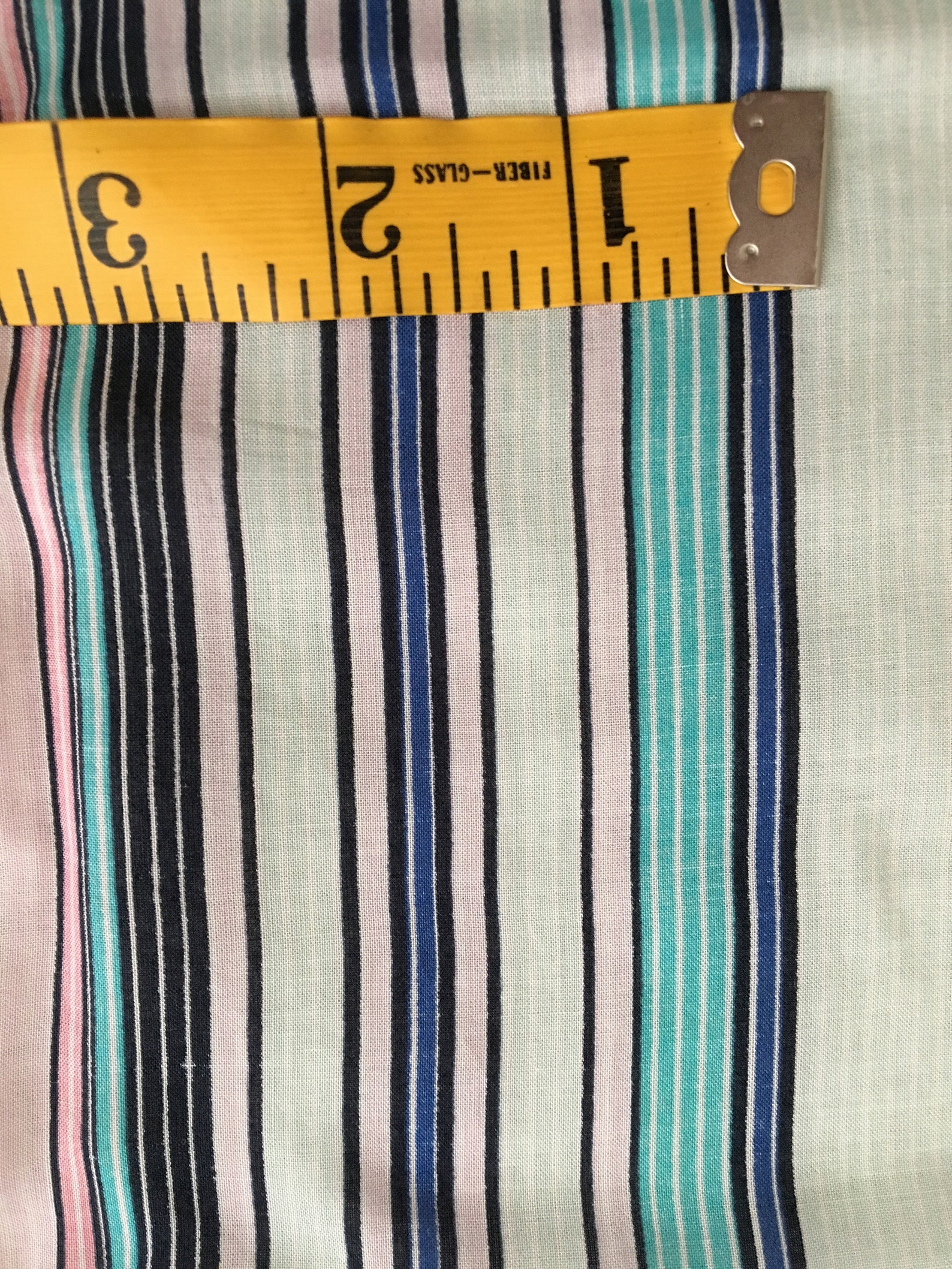 Striped Rayon Staple Fabric Printed Rayon Rayon by the Yard | Etsy