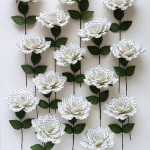 Personalised Paper Rose | Literary Rose With Words, Poem, Lyrics for ...