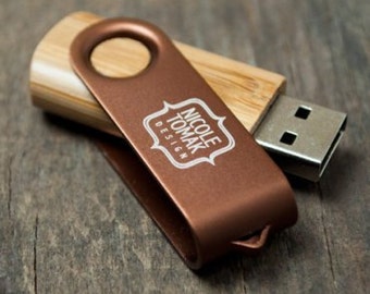 8 GB USB Engraved Flash Drive Light Bamboo Style - Etsy
