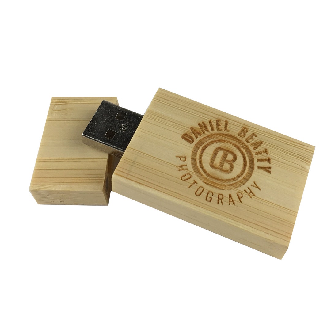 8 GB USB Engraved Flash Drive Light Bamboo Style Engraving Included - Etsy
