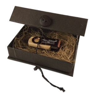 USB Flash Drive Bamboo Swivel Handmade Box Bundle - Etsy