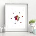 Atom Watercolor Art Print Science Art Print Symbol Particle | Etsy