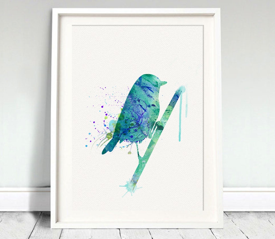 CANARY Watercolor Art Prints Bird Art Print Wall Art Poster - Etsy