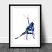 Flashdance Watercolor Art Print Silhouette Print Flashdance Watercolor ...