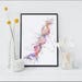 DNA Art Watercolor Print Science Human DNA Biology Print Science Art ...