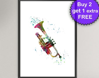 VINTAGE KEY Watercolor Art Print Ink Antique Key Painting Illustrations ...