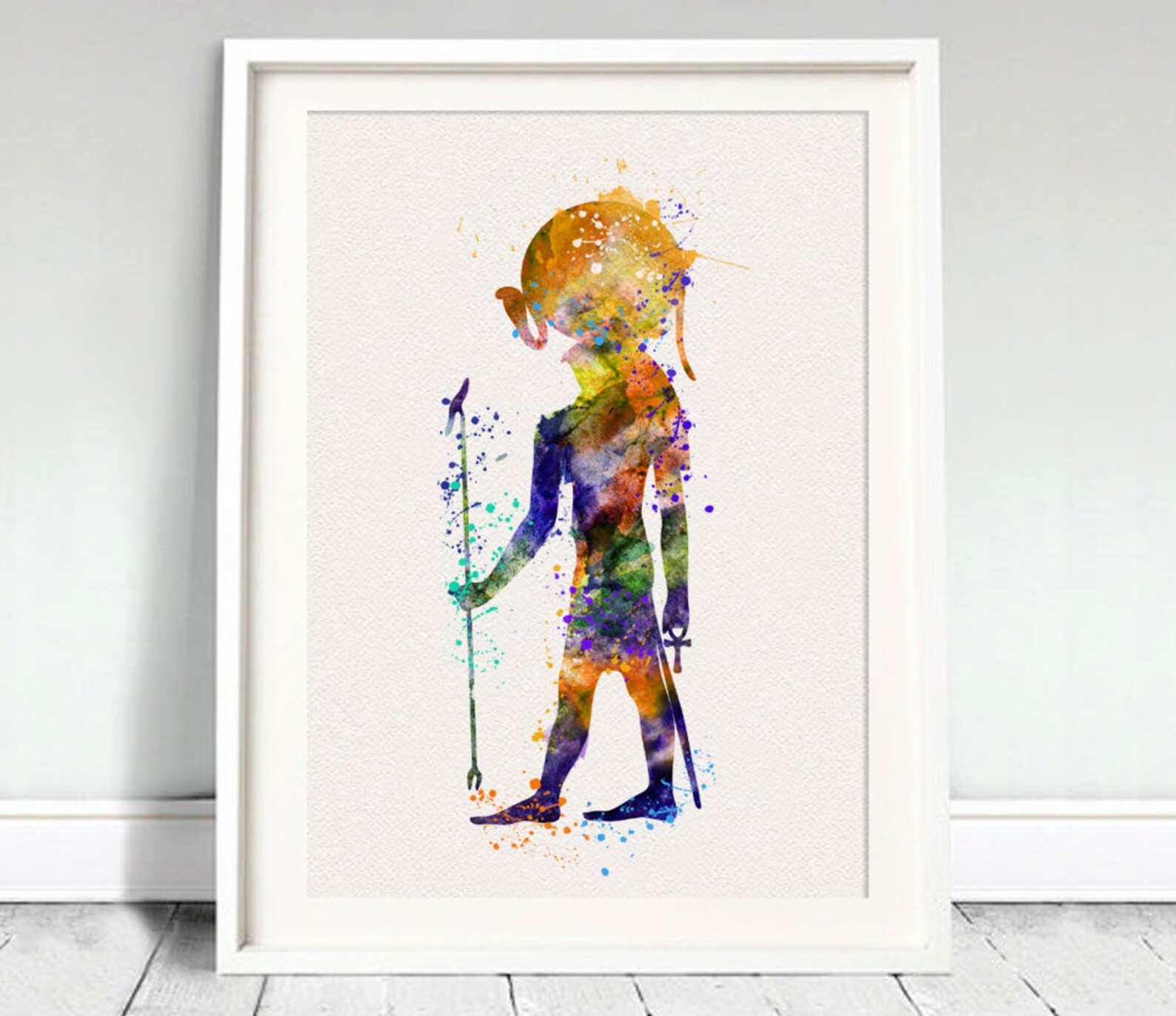 RA Watercolor Art Print Egyptian God of Ancient Egypt Ink - Etsy