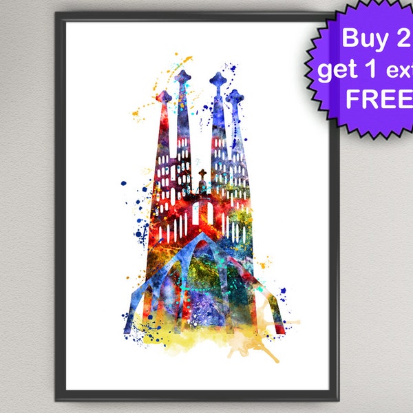 Gaudi Art Poster - Etsy