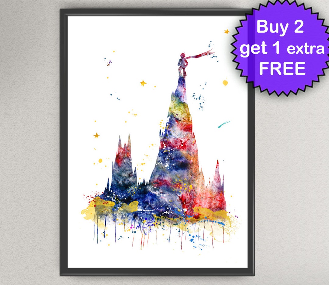 The Little Prince Art Print Watercolor Prince Inspired Saint Exupery ...