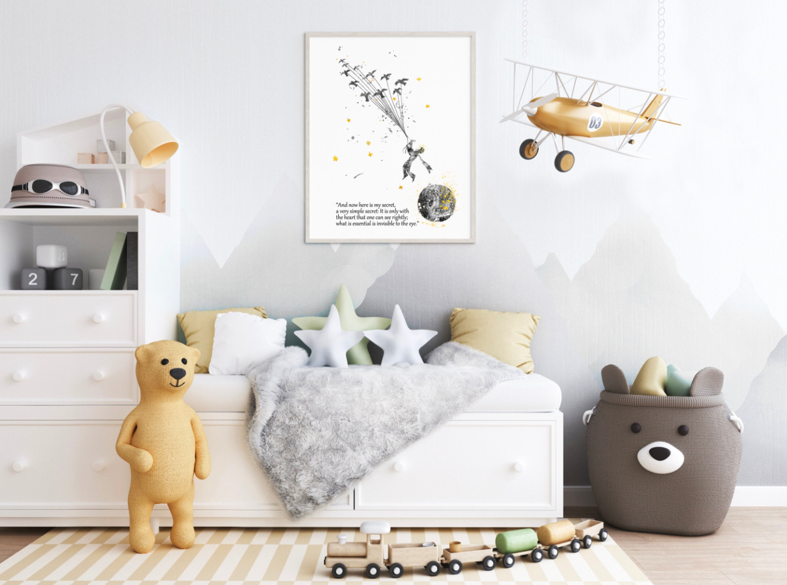 Art & Collectibles Prints Minimalist Nursery The Little Prince Print ...