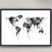 WORLD MAP Watercolor Art Print Countries Ink Painting - Etsy