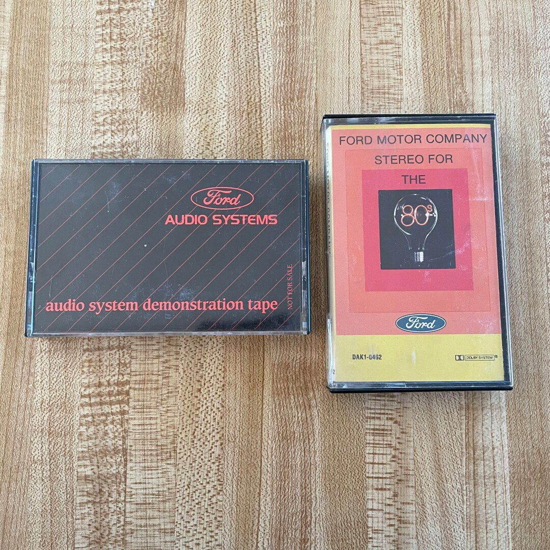 Ford Motors 2 Vintage Audio Cassette Tapes Stereo for 80s and Audio ...