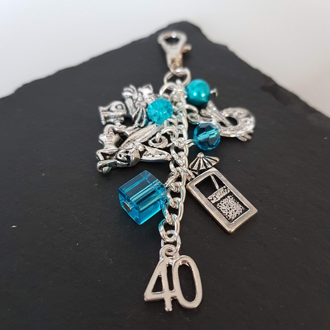 40th Birthday Bag Charm 40th Birthday Gift 40th - Etsy UK