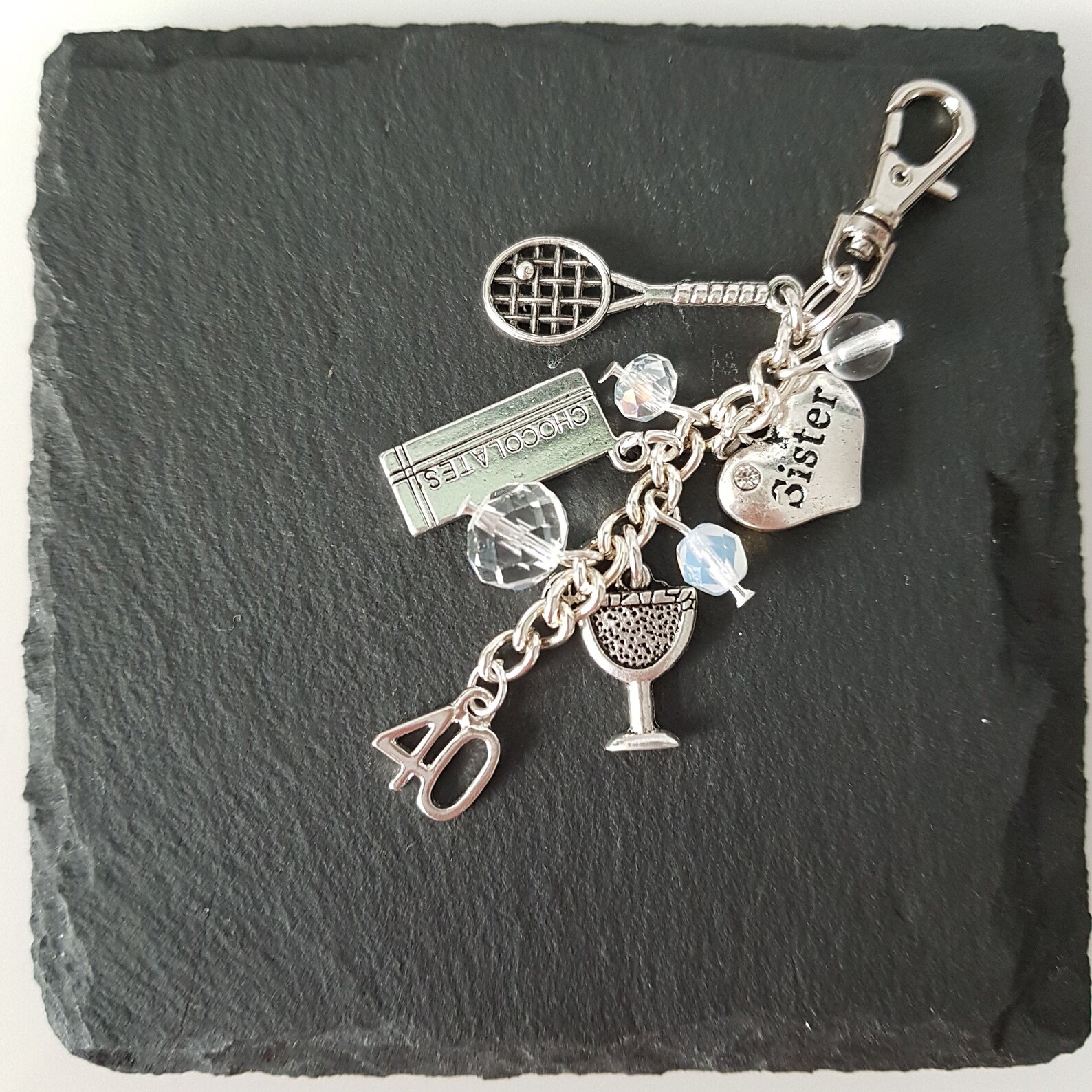 40th Birthday Bag Charm 40th Birthday Gift 40th - Etsy UK