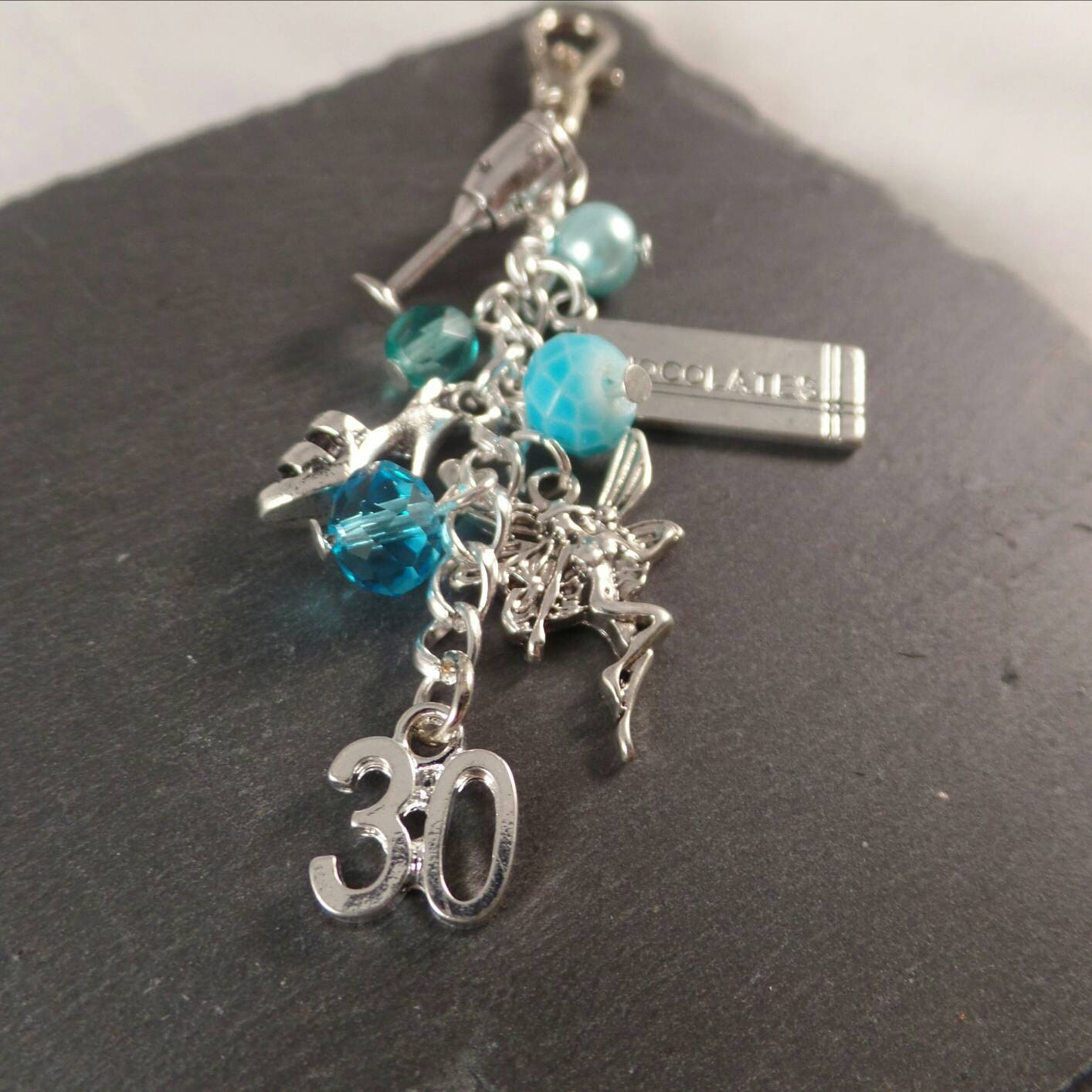 30th Birthday Bag Charm 30th Birthday Gift 30th Birthday - Etsy UK