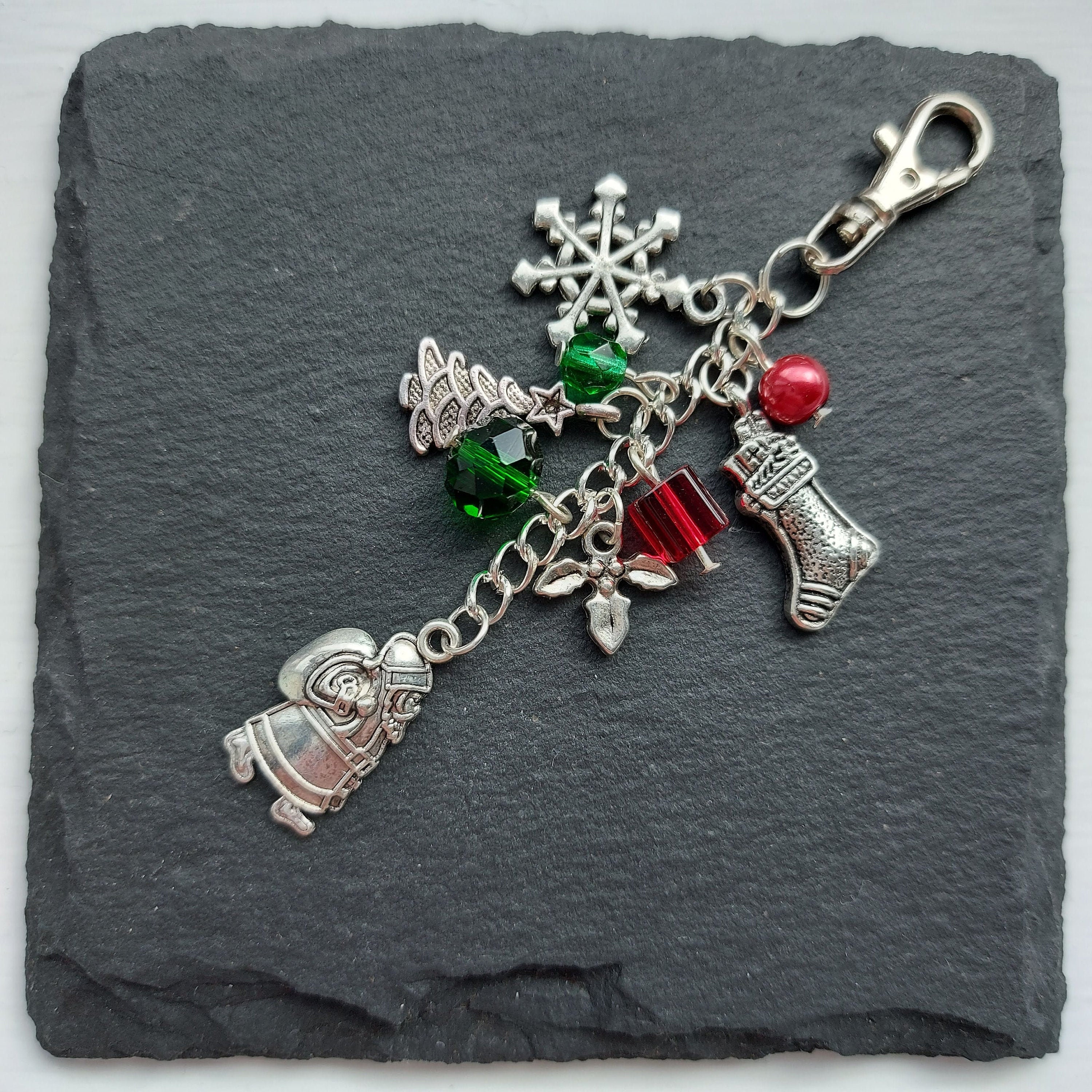 Christmas Bag Charm - Christmas Keychain - Advent Calendar Gift - Etsy UK