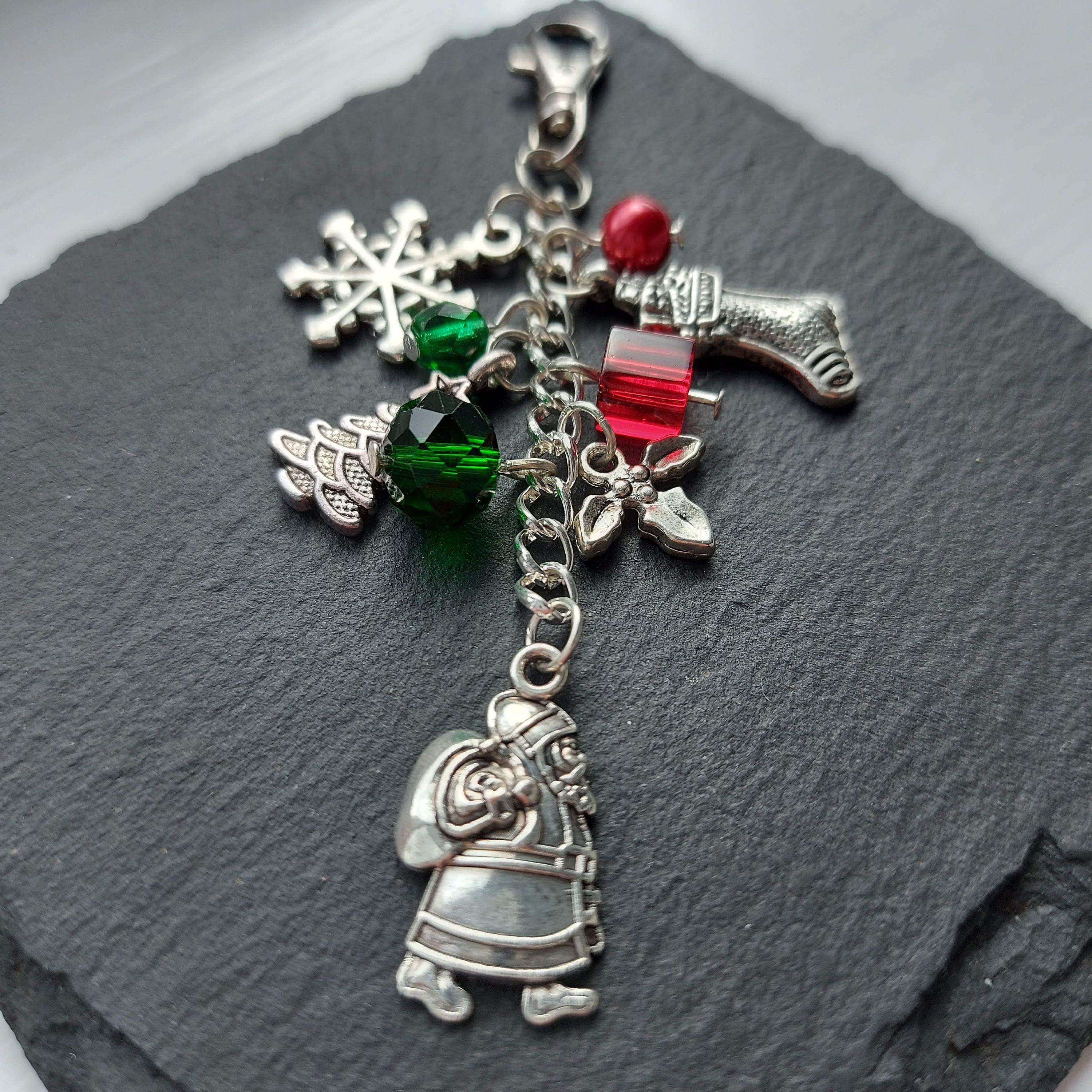 Christmas Bag Charm - Christmas Keychain - Advent Calendar Gift - Etsy UK