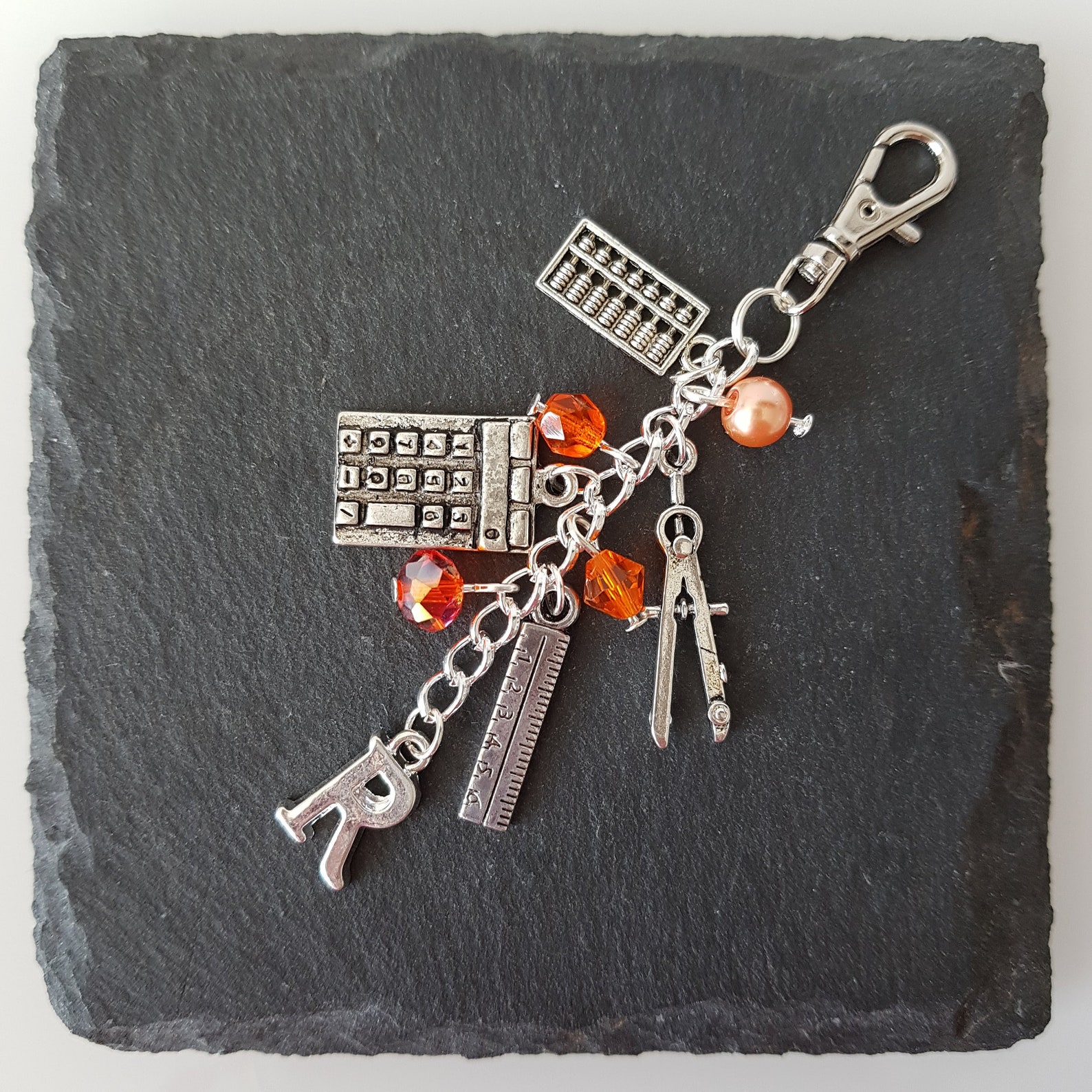 Maths Gift Mathematician Bag Charm Math Keychain - Etsy UK