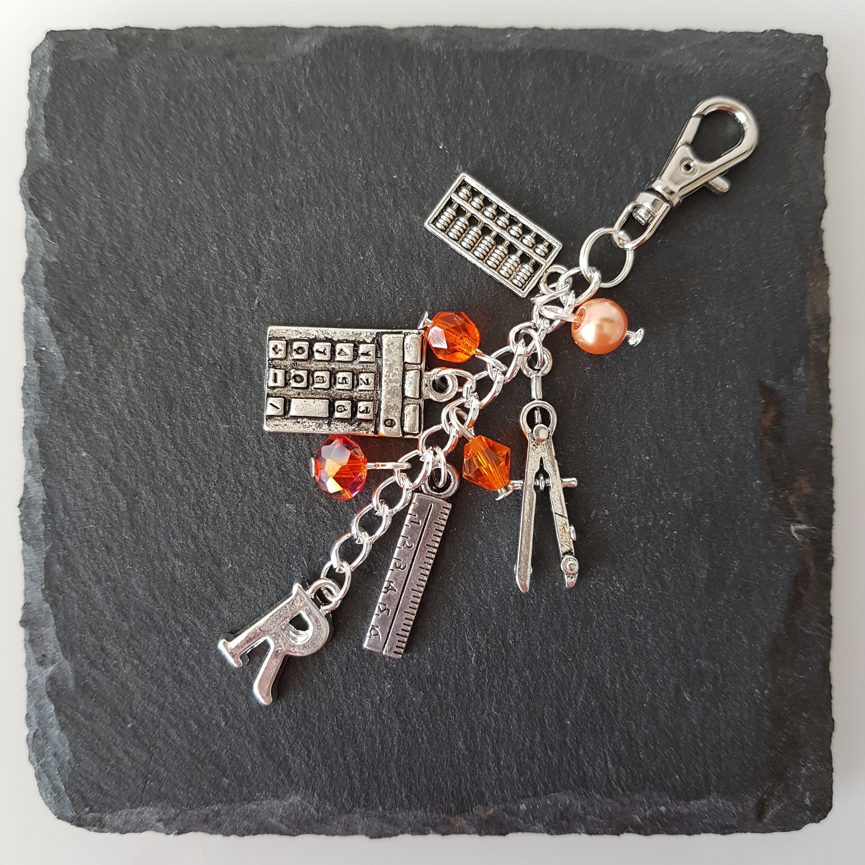 Maths Gift Mathematician Bag Charm Math Keychain - Etsy UK