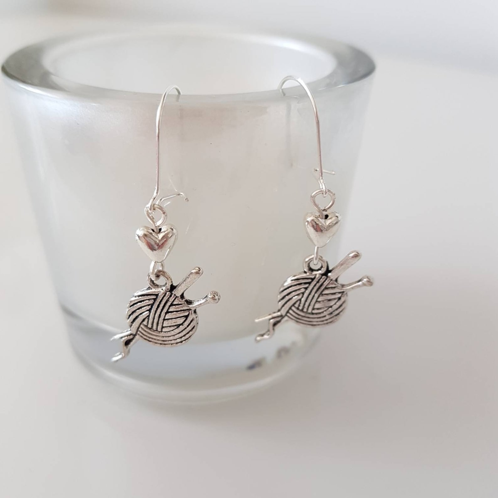 Knitting Needle Earrings - Knitting Gift - Etsy UK