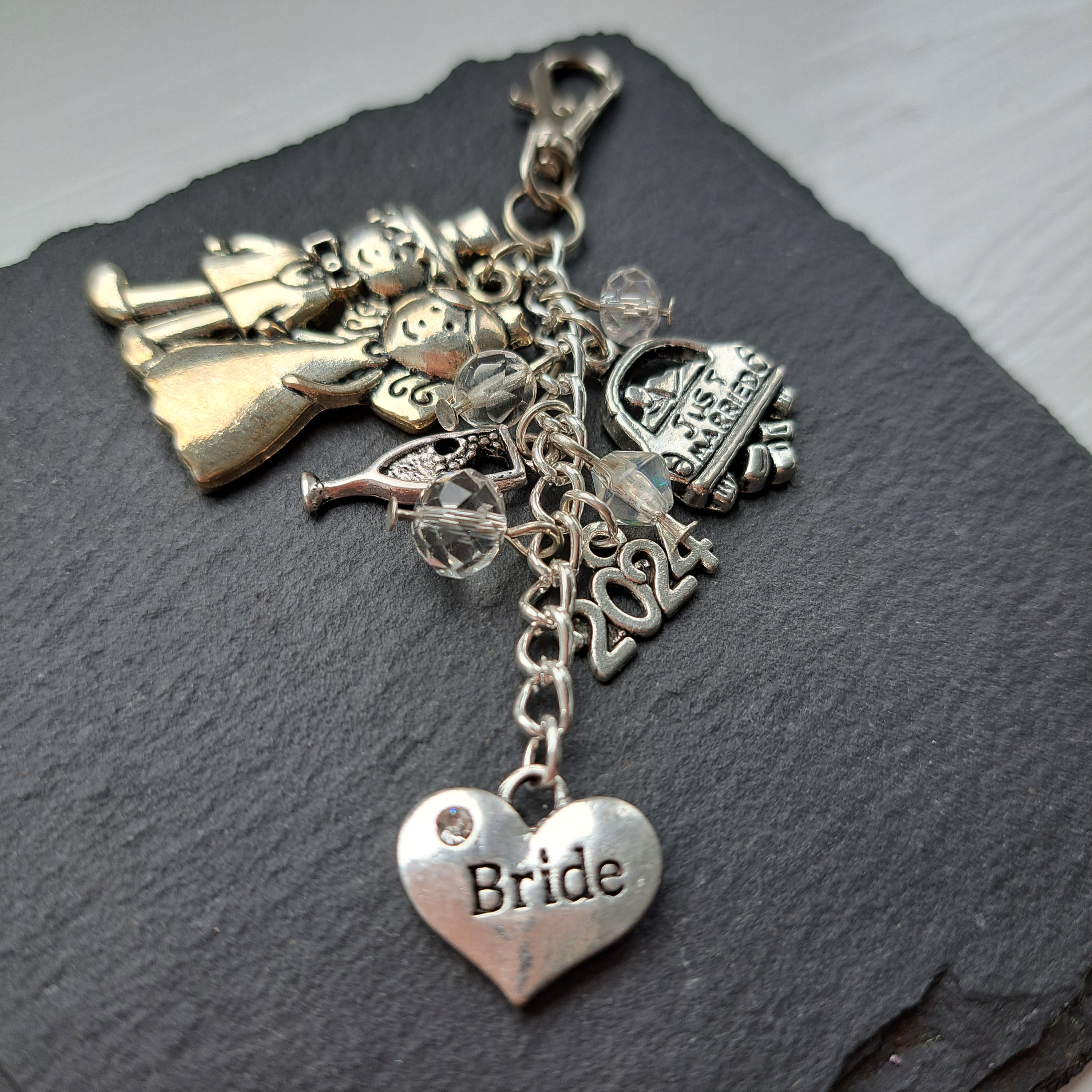 Bride Bag Charm Bride Gift Bride Keychain - Etsy UK