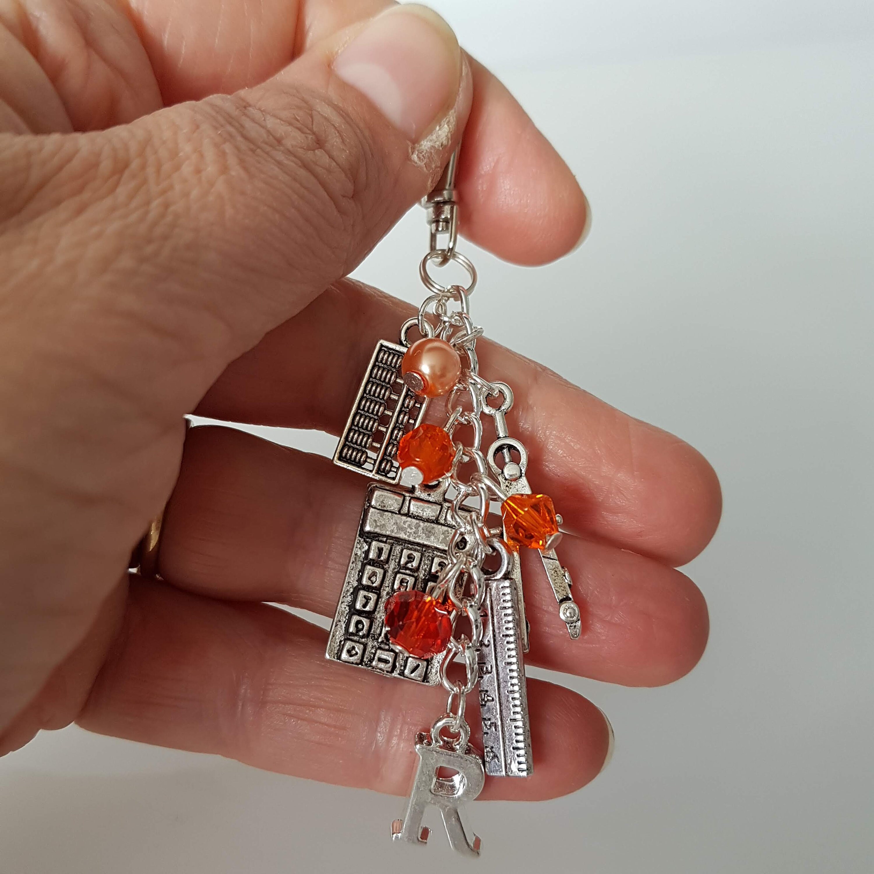 Maths Gift Mathematician Bag Charm Math Keychain - Etsy UK
