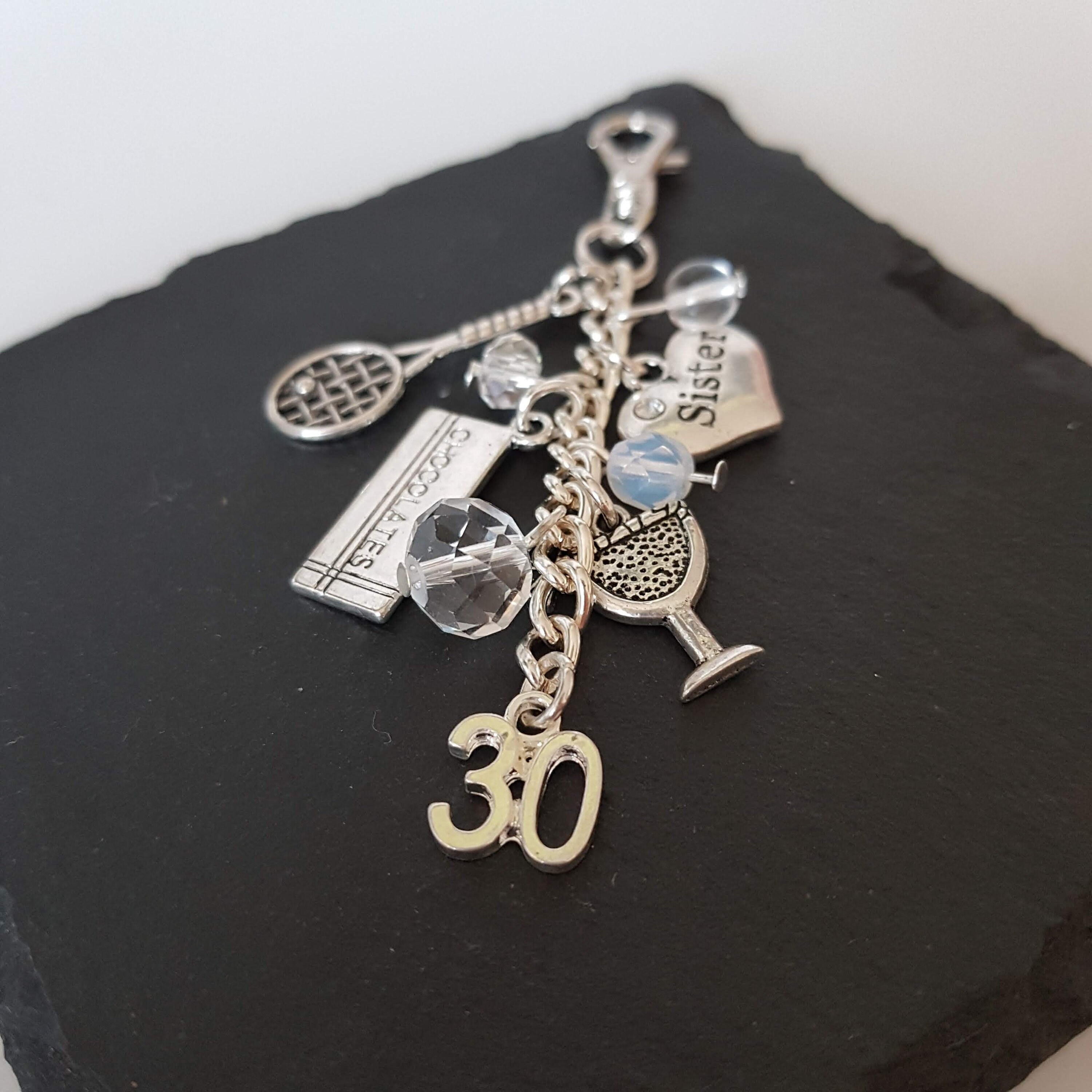 30th Birthday Bag Charm 30th Birthday Gift 30th Birthday - Etsy UK
