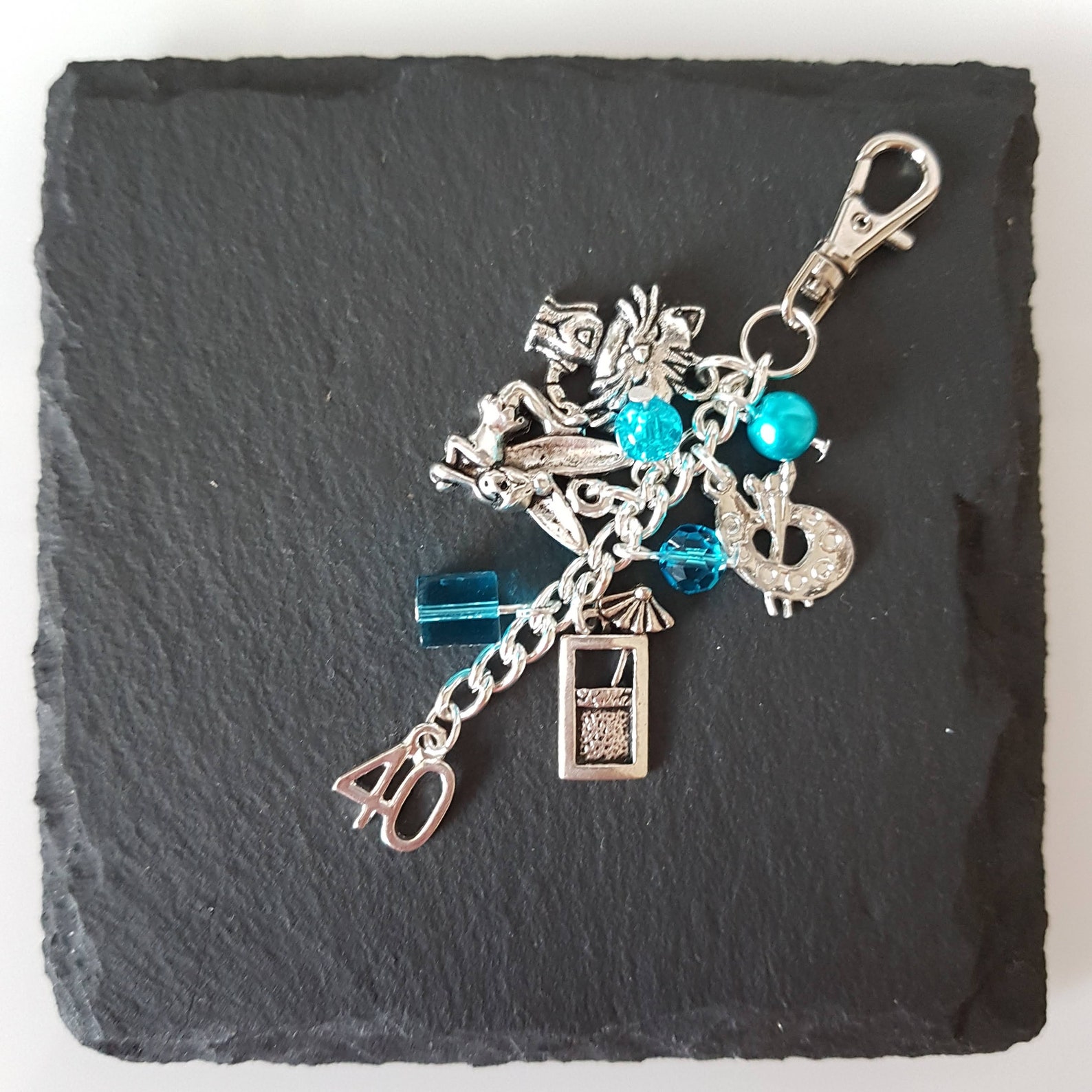 40th Birthday Bag Charm 40th Birthday Gift 40th - Etsy UK