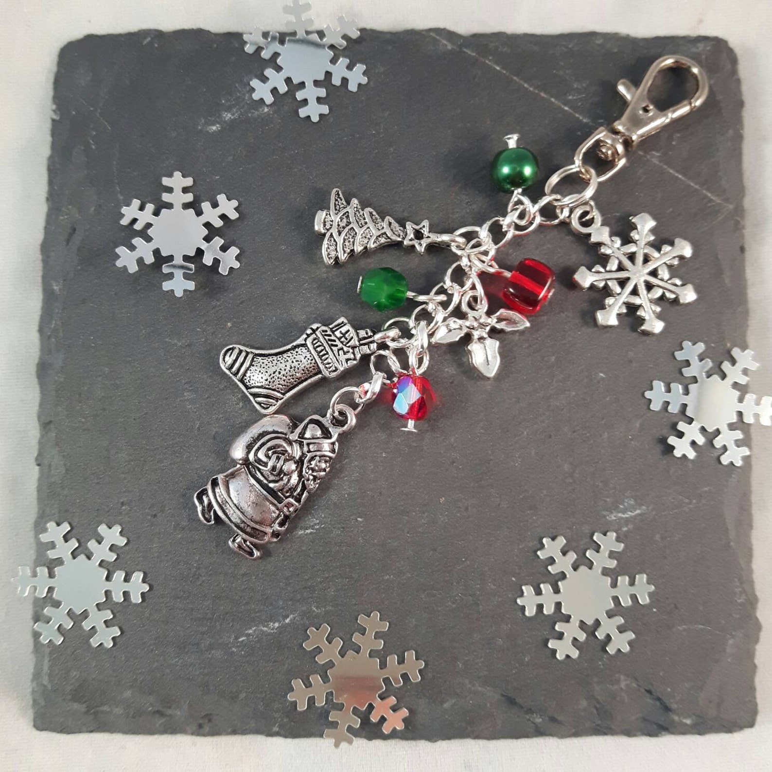 Christmas Bag Charm - Christmas Keychain - Advent Calendar Gift - Etsy UK