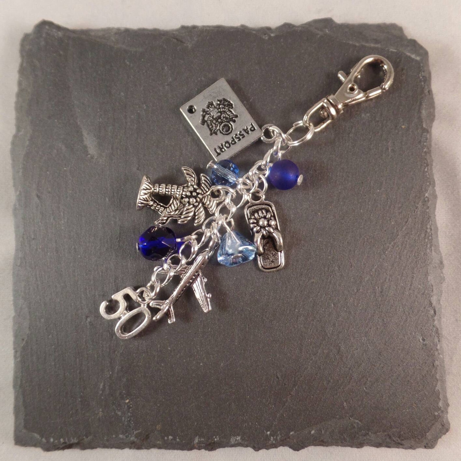 50th Bag Charm 50th Birthday Gift 50th Anniversary Gift - Etsy UK