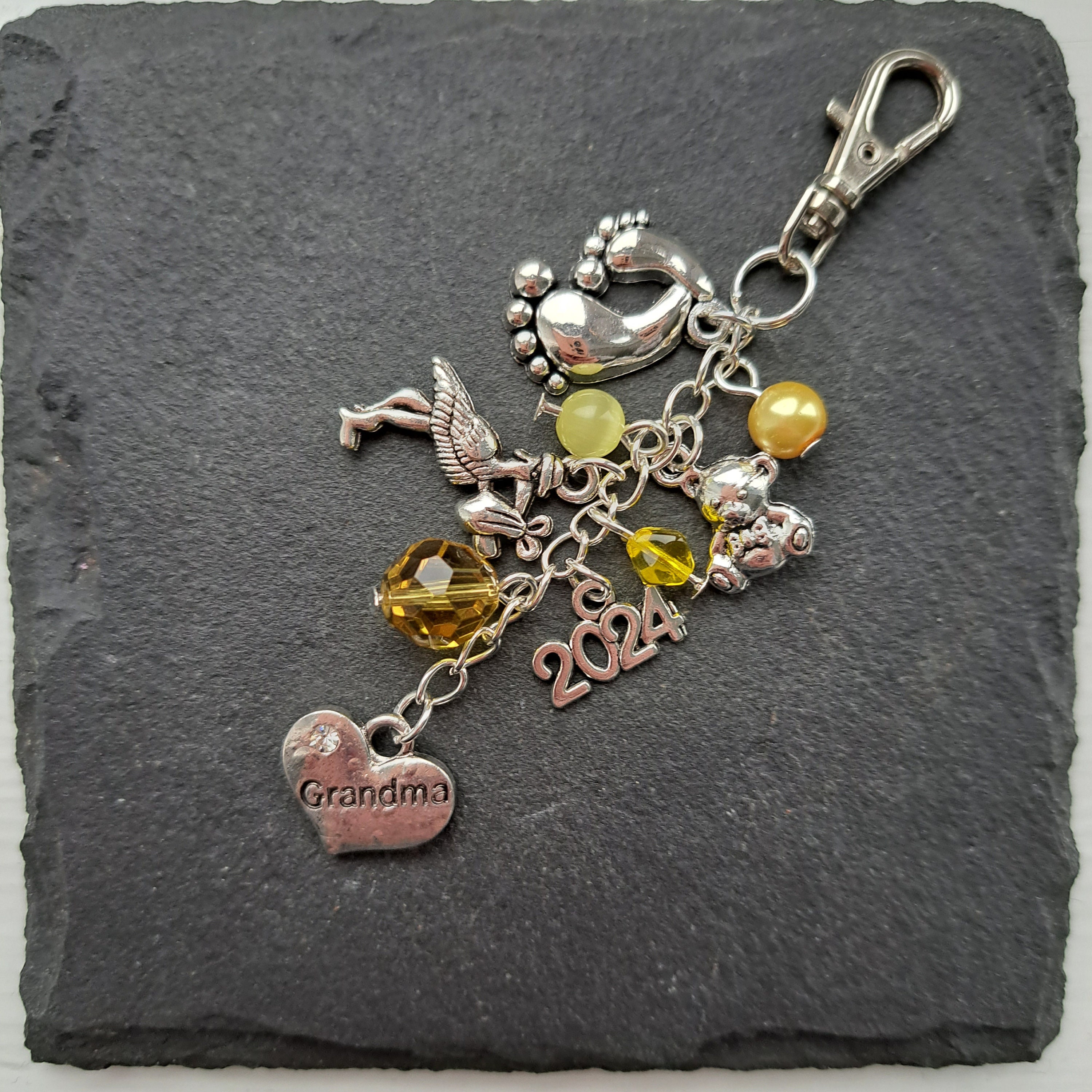 New Grandma Gift Grandma Bag Charm Grandma Keychain - Etsy UK