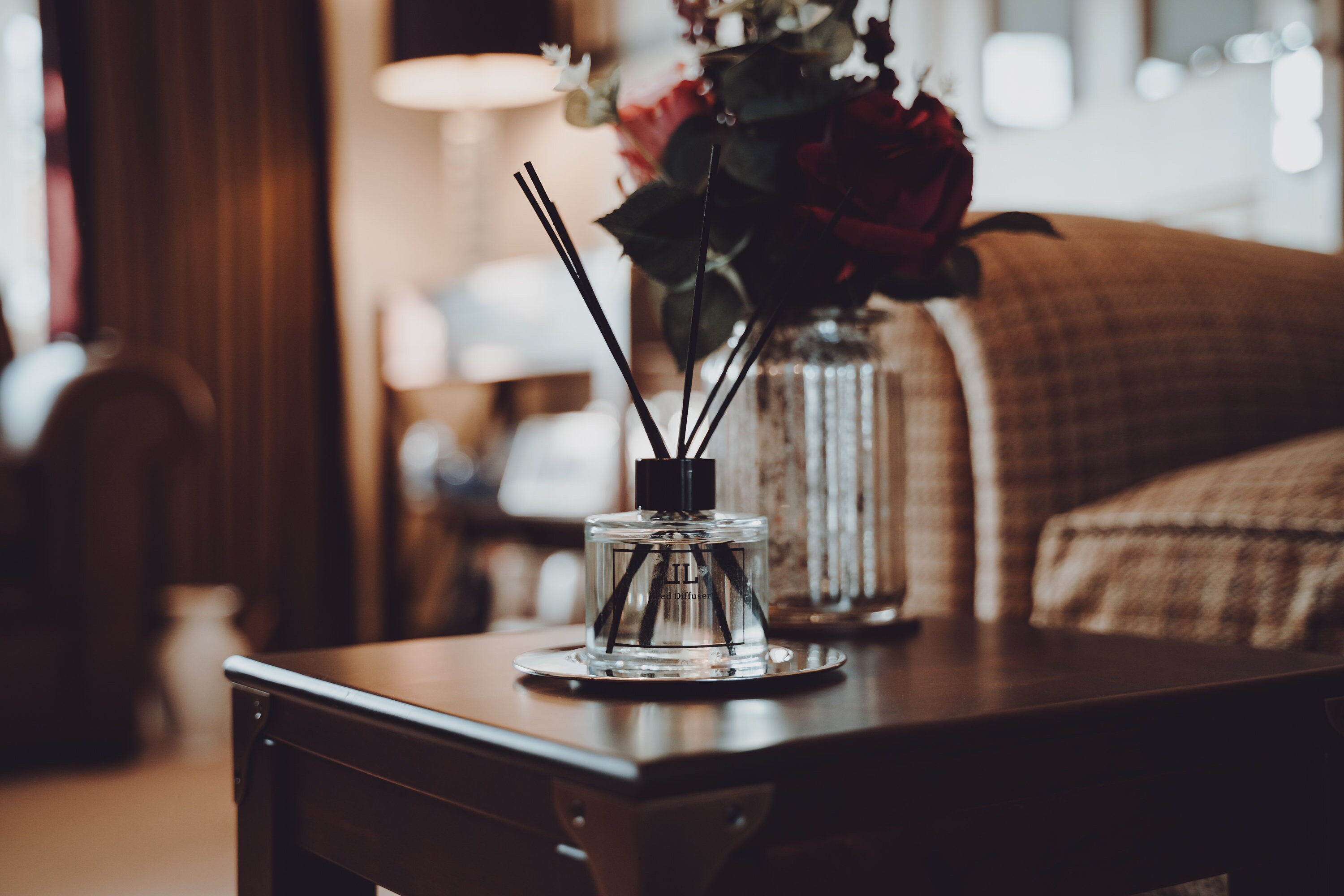 Christmas Tree REED DIFFUSER Bottle With Sticks, Festive Pine, Holiday ...