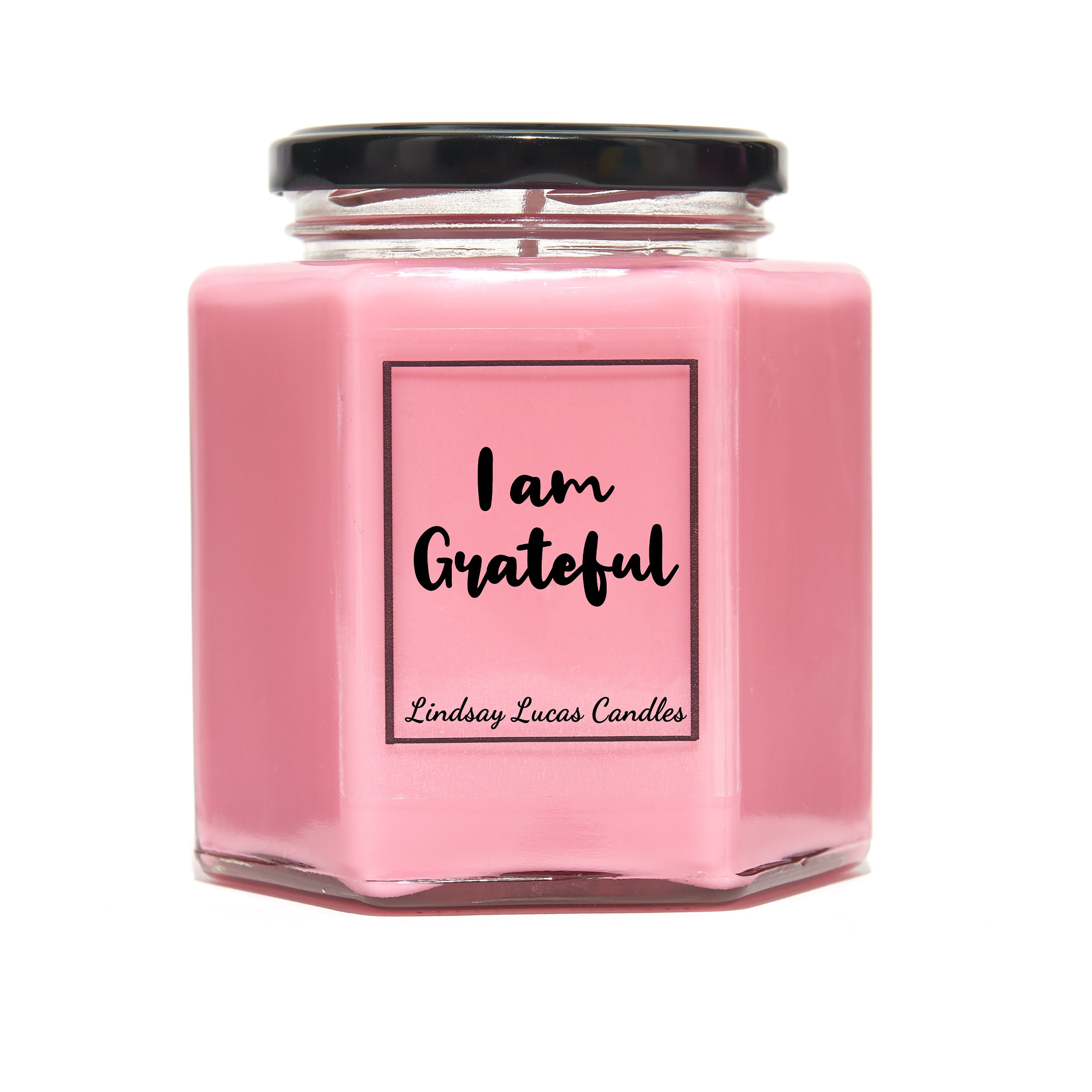 I am Grateful Scented Candle, Positive thinking, Affirmation, Law Of ...