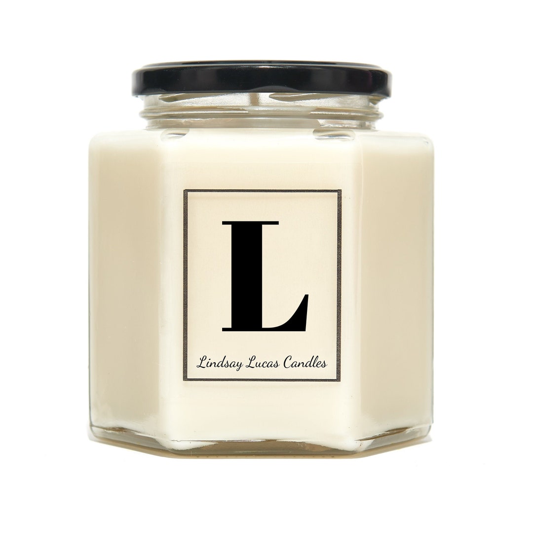 Letter L Alphabet Scented Candle - Etsy