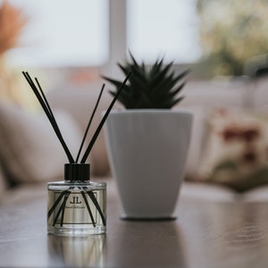 Vanilla REED DIFFUSER Bottle With Sticks, Relaxing Home Fragrance/decor ...