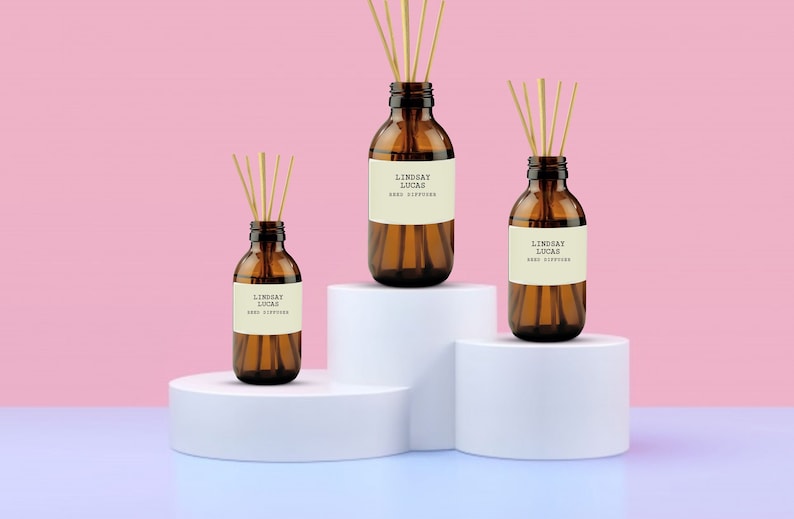 Extra Large Reed Diffuser Bottle With Sticks - BAHAMAS SCENT- 200ml ...
