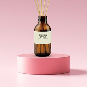 Extra Large Reed Diffuser Bottle With Sticks - Rose Scent- 200ml ...