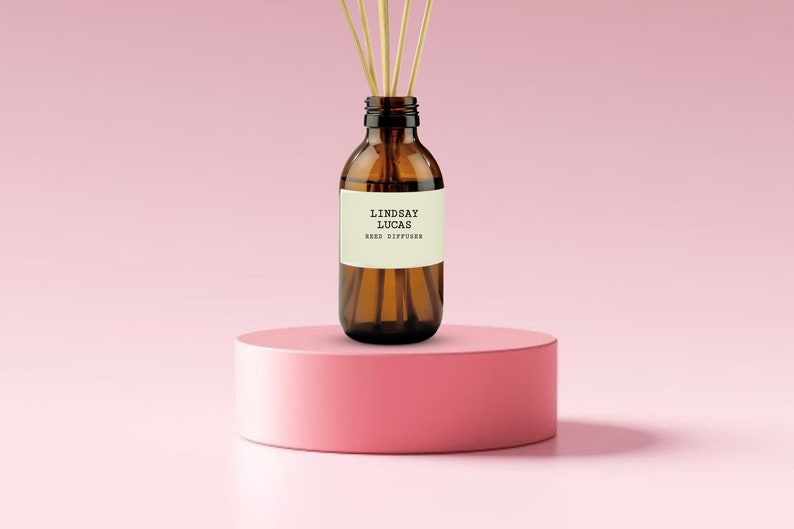 Extra Large Reed Diffuser Bottle With Sticks Rose Scent | Etsy UK