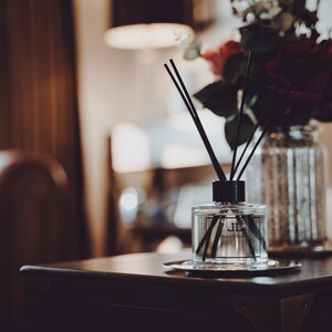 Vanilla REED DIFFUSER Bottle With Sticks, Relaxing Home Fragrance/decor ...