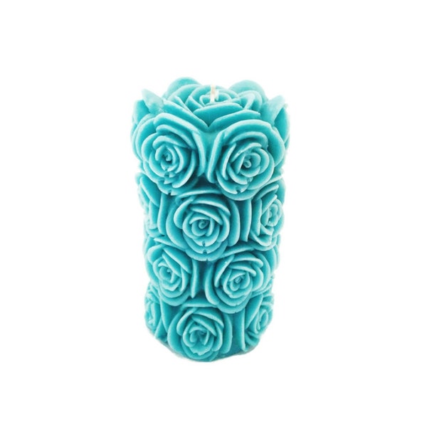 Turquoise Candle - Etsy