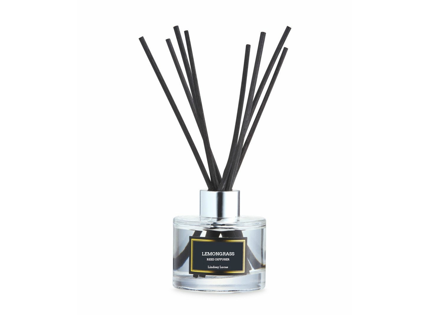 Lemongrass Reed Diffuser Bottle With Sticks Essential Oil Etsy