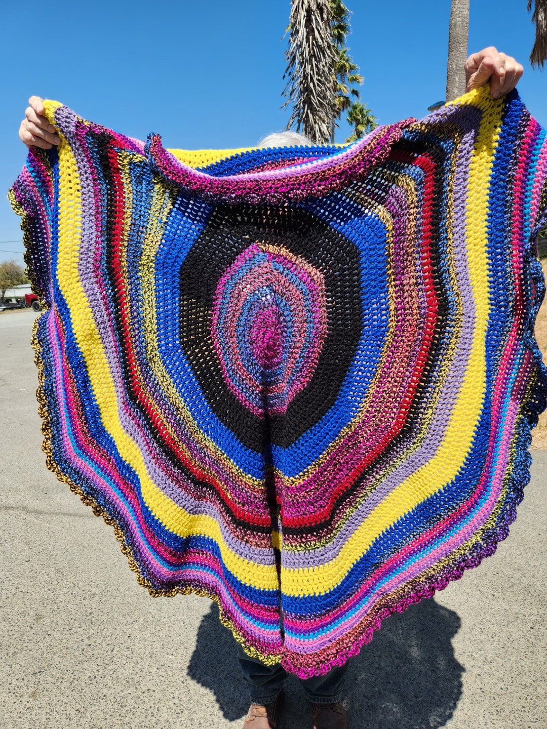 AFGHAN, ROUND, LAP - Etsy