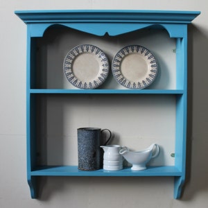 French Wall Shelf Country Shelving for Display and Storage, Solid Pine ...